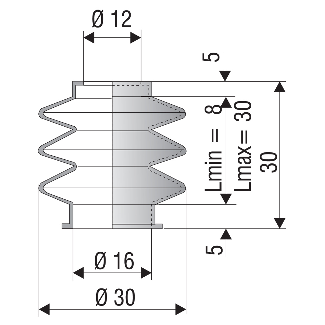 Faltenbalg F-1010-NBR | Steinbock Online-Shop